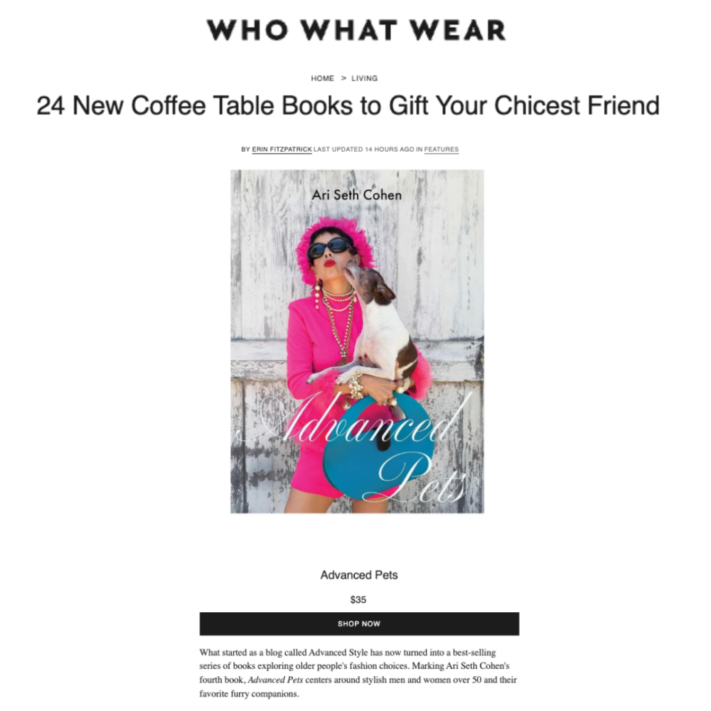 Advanced Pets in Who What Wear - powerHouse Books