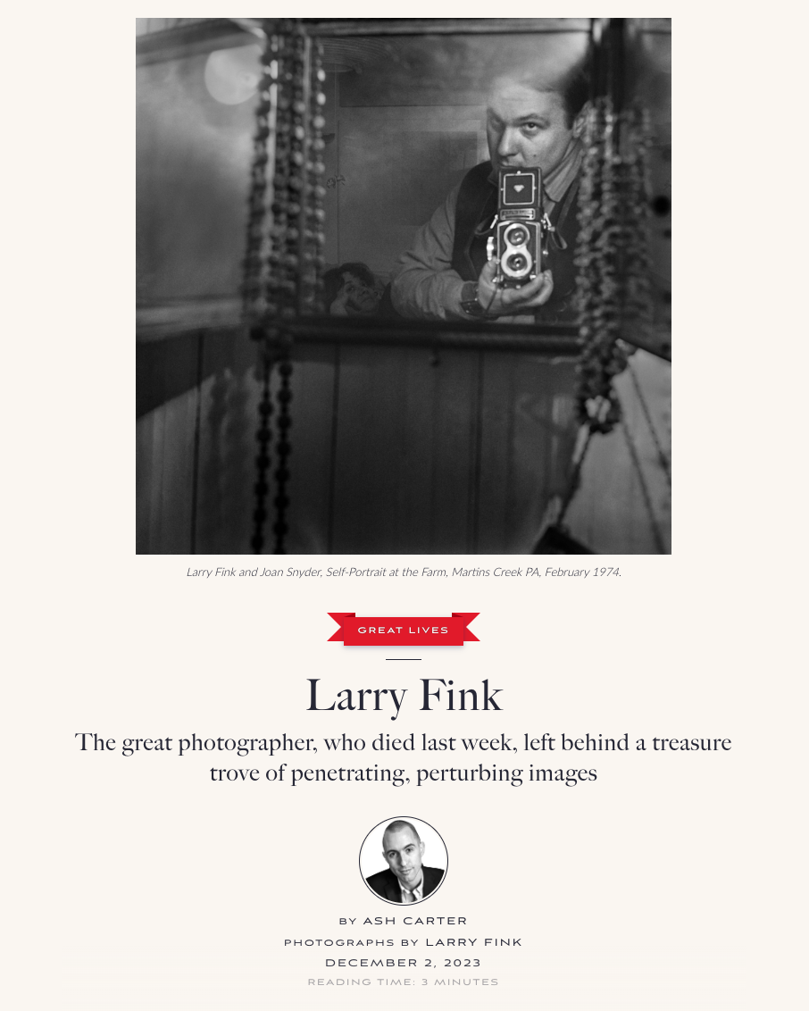 Larry Fink in Air Mail - powerHouse Books